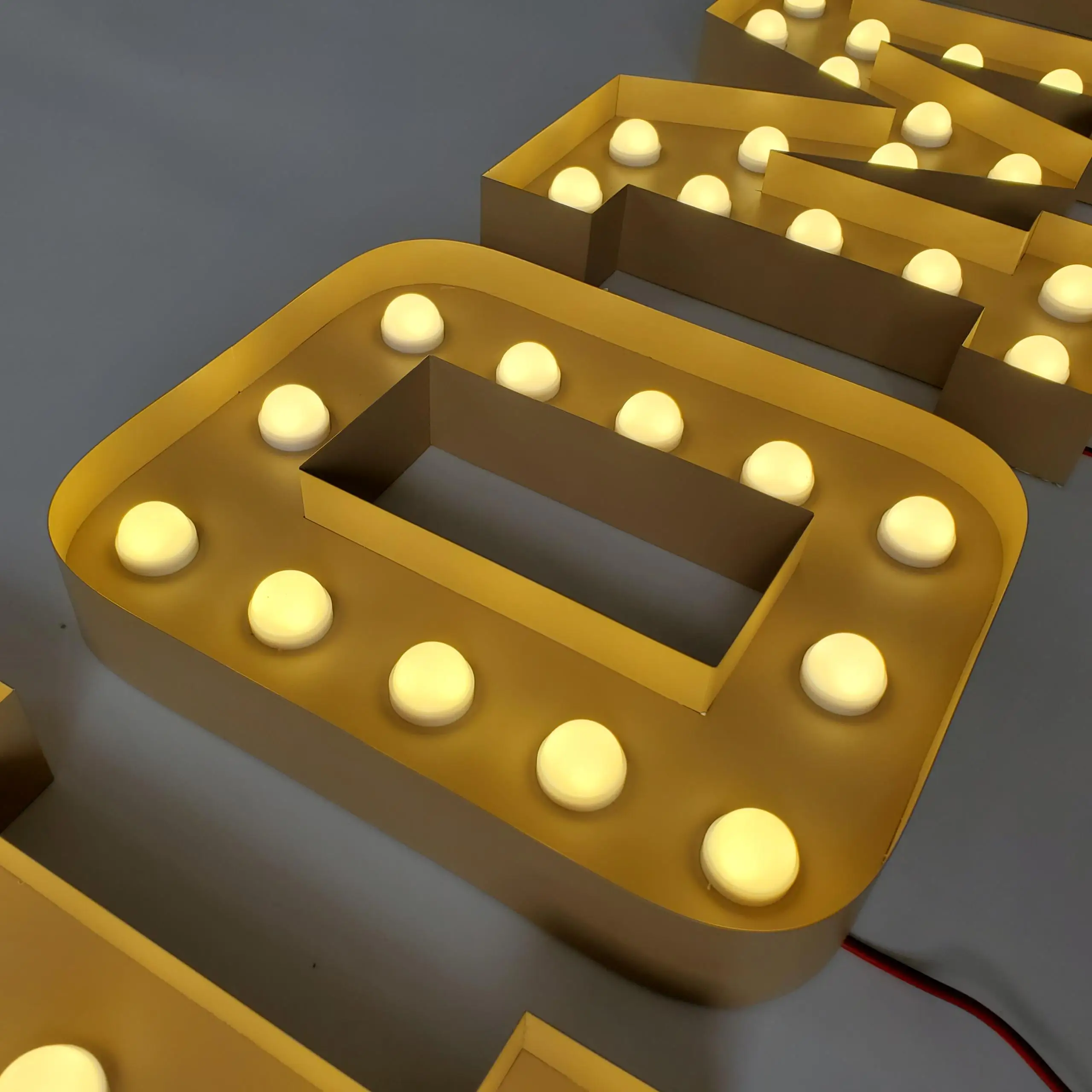 Vintage Light Bulb Letters
