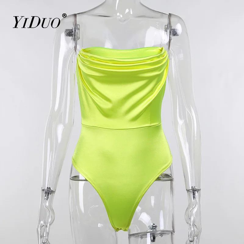Green Strapless Bodysuit