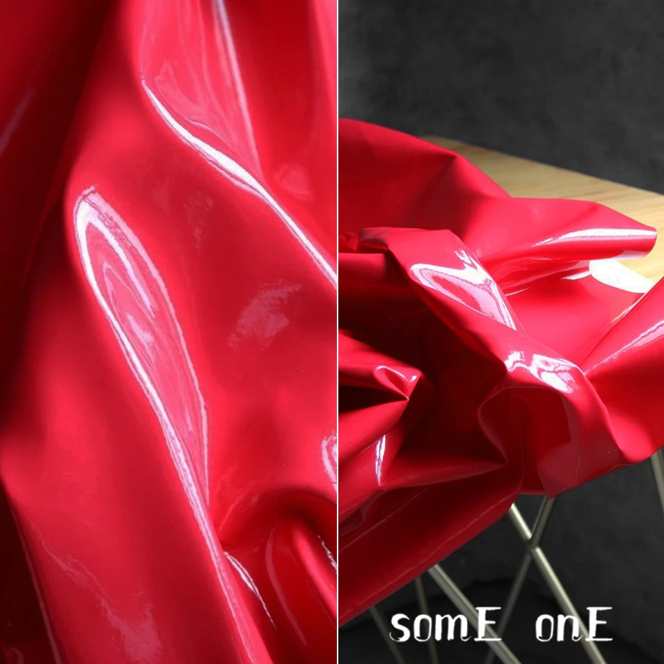 Fabric Red Patent