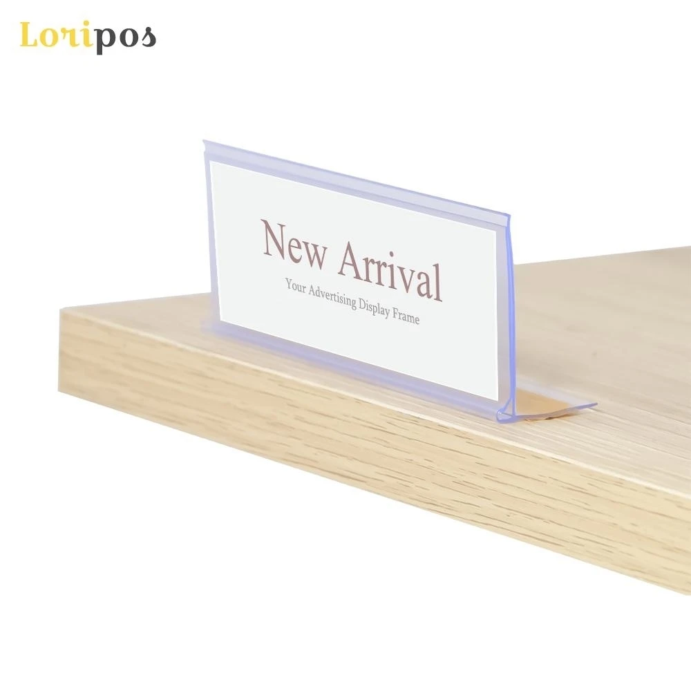 Self-adhesive-Data-Strip-Label-Holder-Tray-Rack-Shelf-Edge-Display ...