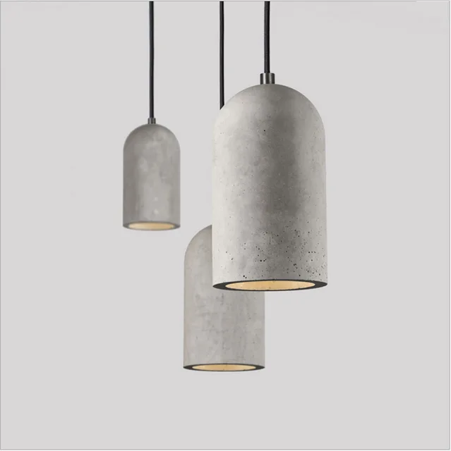 Industrial Concrete Shade Pendant Lights - Lighting4Home