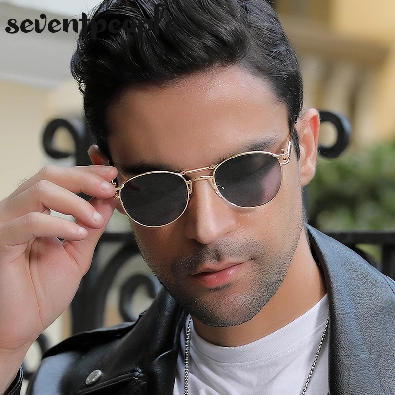 Vintage Round Sunglasses Men