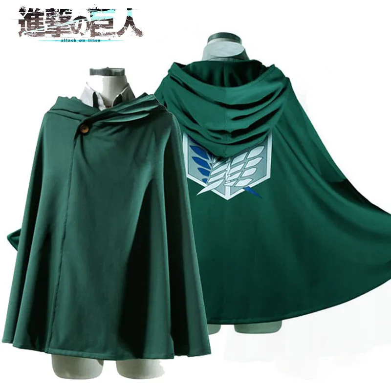 Anime Attack On Titan Scout Regiment Cloak Shingeki No Kyojin Levi ...