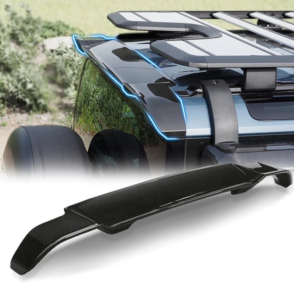 Real-Carbon-Fiber-Rear-Roof-Spoiler-Trunk-Lip-Tail-Wing-For-Land-Rover ...