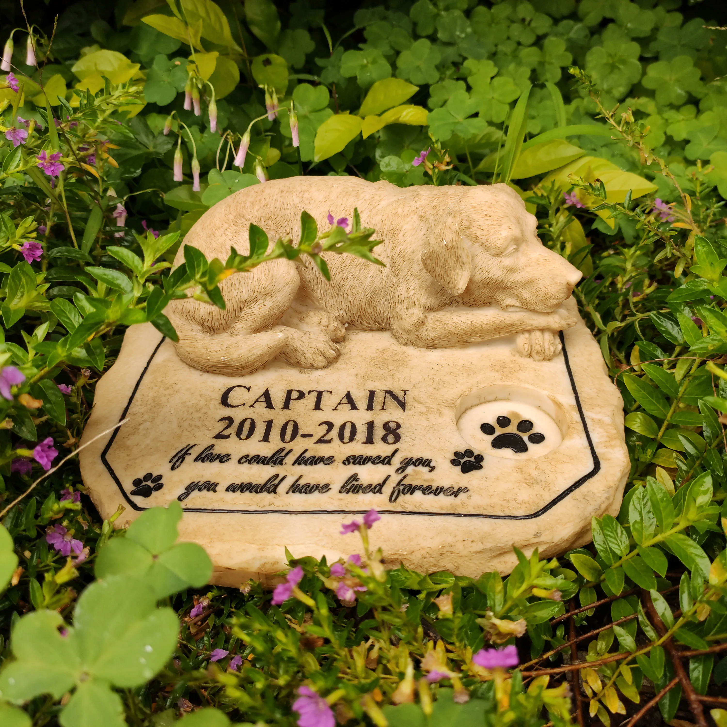  Hollypet Pet Memorial Stone Cat Grave Marker Headstone