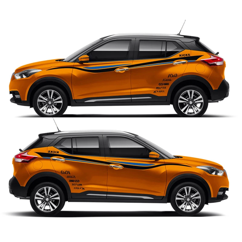Sport Stripes Car Stickers For Nissan KICKS SPORT Mark Levinson side ...