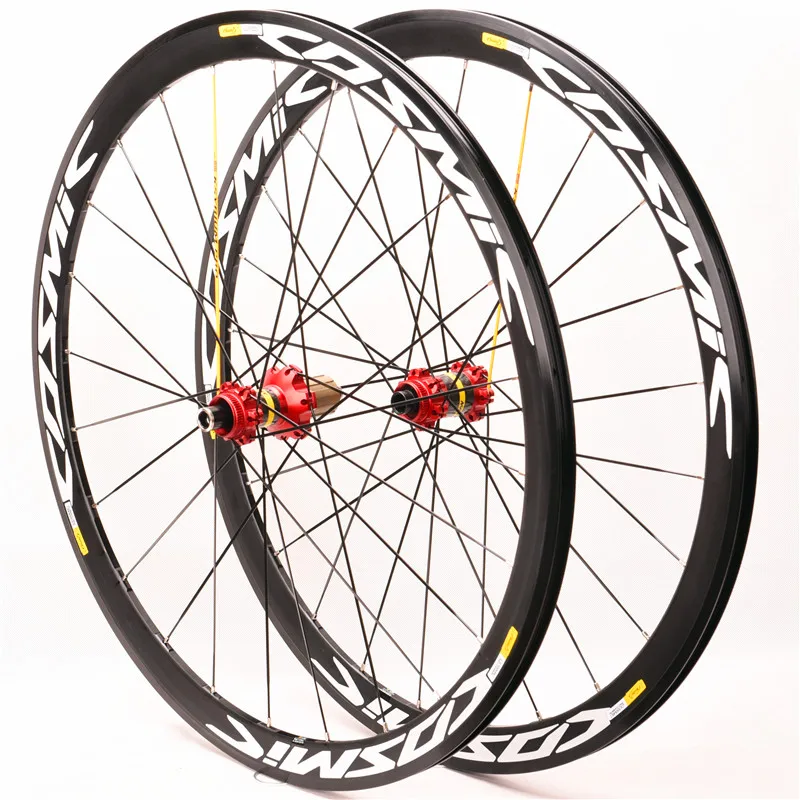 Aluminum Alloy Rims 700C Road Bike Wheelset - 30mm Double Wall Rim With ...