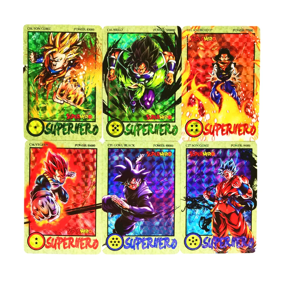 Cartas De Colecci N De 27 Unids Set Super Saiyan Dragon Ball Z Cartas
