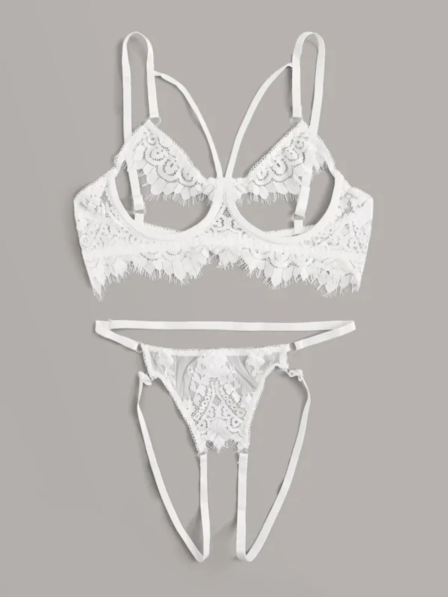 Абсолютно стиль, сексуальный женский бюстгальтер пуш-ап, набор стрингов ...