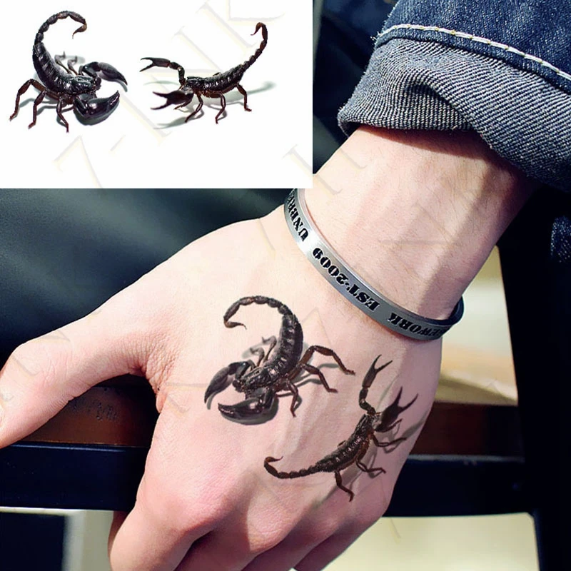 Scorpio Tattoos On Hand