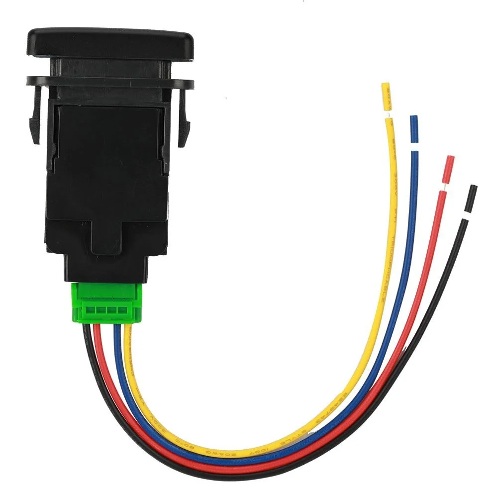 Button Switch 12V 4-Pole Push Button Switch for Toyota with LED ...