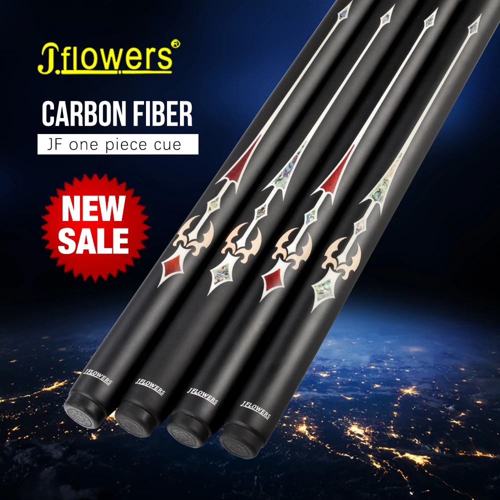 Original JF JFLOWERS One Piece Snooker Cue Carbon Fiber Cues 10 10 2mm original-jf-jflowers-one-piece-snooker-cue-carbon-fiber-cues-10-10-2mm