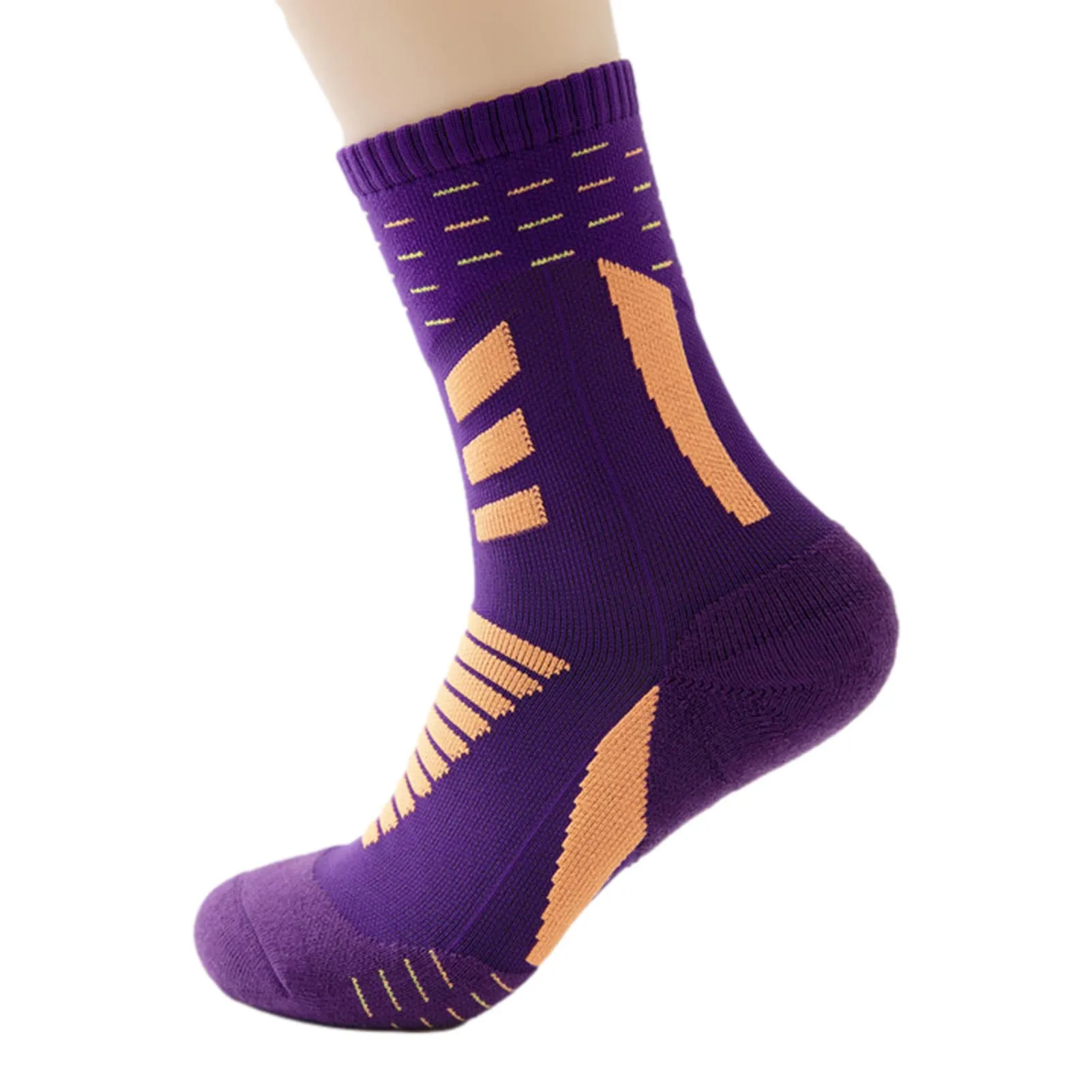Nike Elite Socks Purple And Yellow