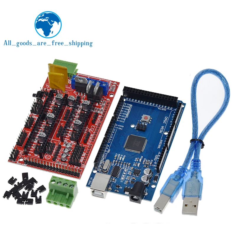 TZT-Mega-2560-R3-Mega2560-REV3-RAMPS-1-4-Controller-for-Arduino-3D ...