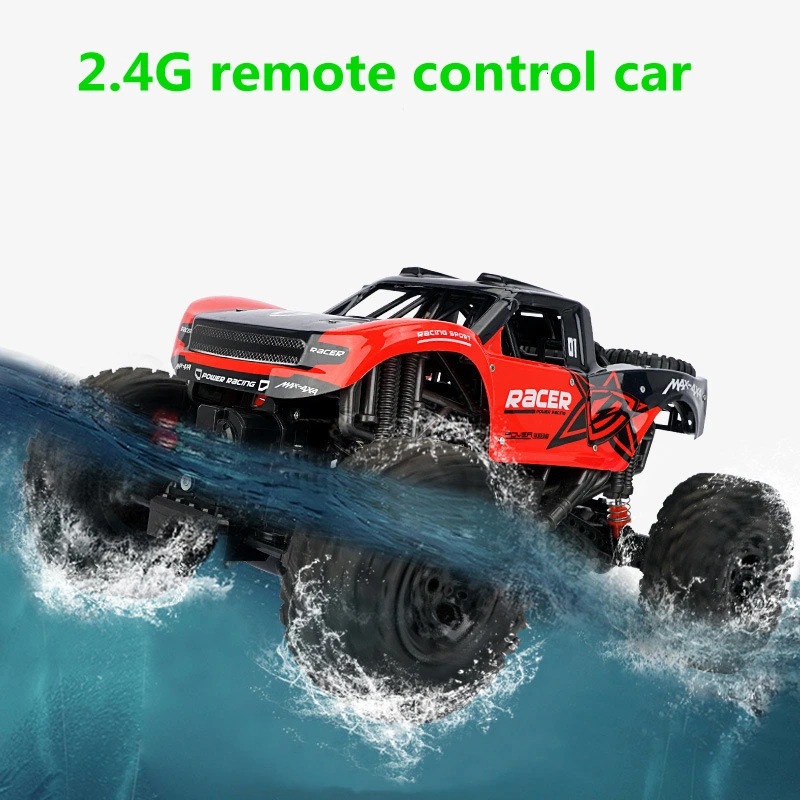 RC Trucks 4x4 Offroad Waterproof 1:12 Scale Large Amphibious Remote ...