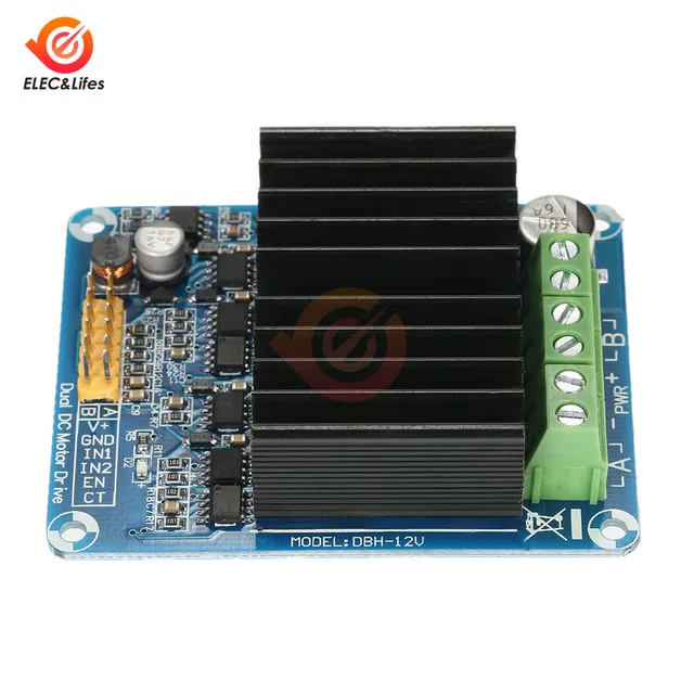 DC 5V-12V 12V 30A Dual Channel H-bridge DC Motor Controller, 60% OFF