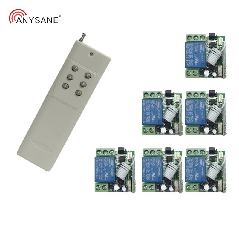 RF 433mhz Wireless Remote Control 6CH Emitter 3000m Long Range Learning ...