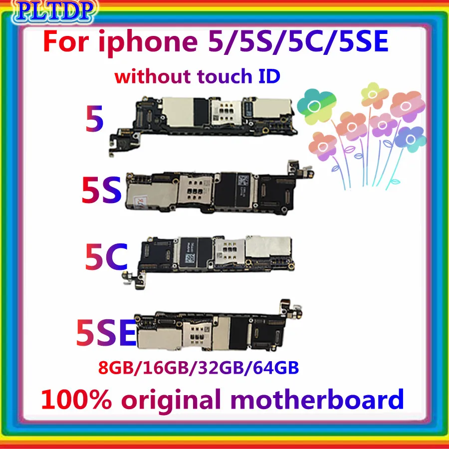 Original Unlocked for iphone 5SE/ 5S/ 5C /5 Motherboard With full chips ...