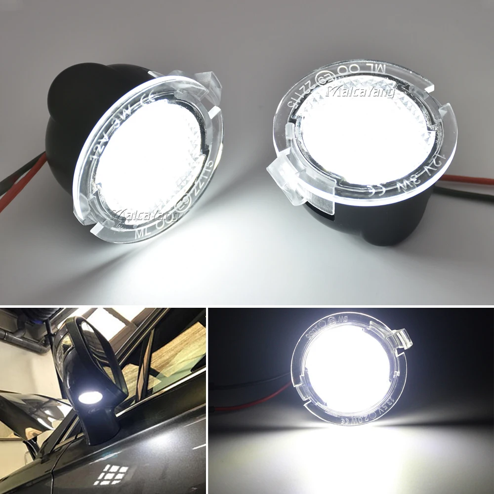 2Pcs-Canbus-No-Error-LED-Side-Mirror-Puddle-Lights-For-Ford-F150-Mondeo ...