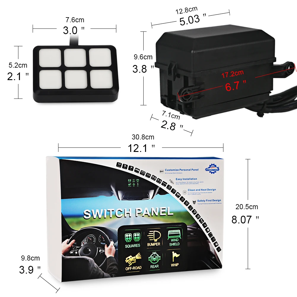 Universal Marine Switch Panel Boat Electronic Relay System Circuit Fuse ...