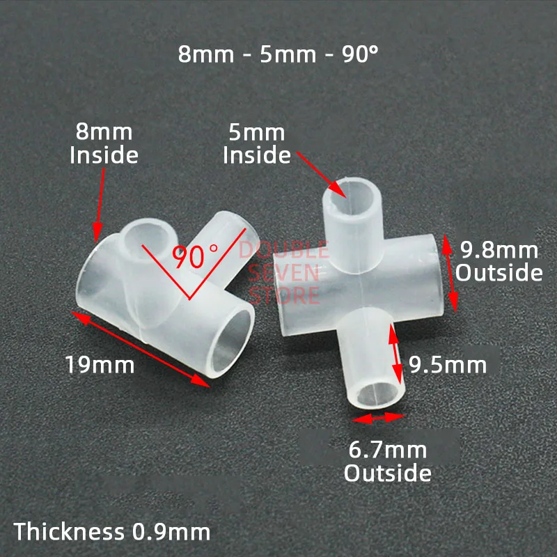 Small Plastic T Shaped Connectors