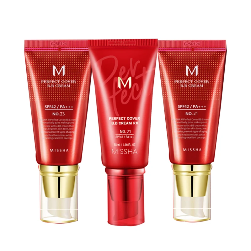 MISSHA M Perfect Cover BB Cream NEW 50ml Makeup CC Natural Whitening ...
