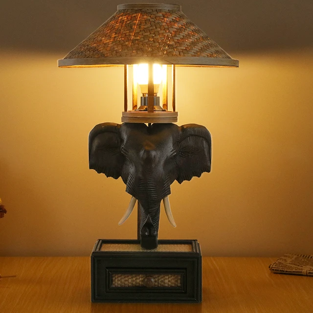 Running Elephant Oil Lamp
