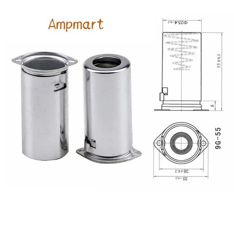 Ampmart 5pcs Vacuum Tube Holder Shield 9G 55 9 Pin Electron Tube Screen ...