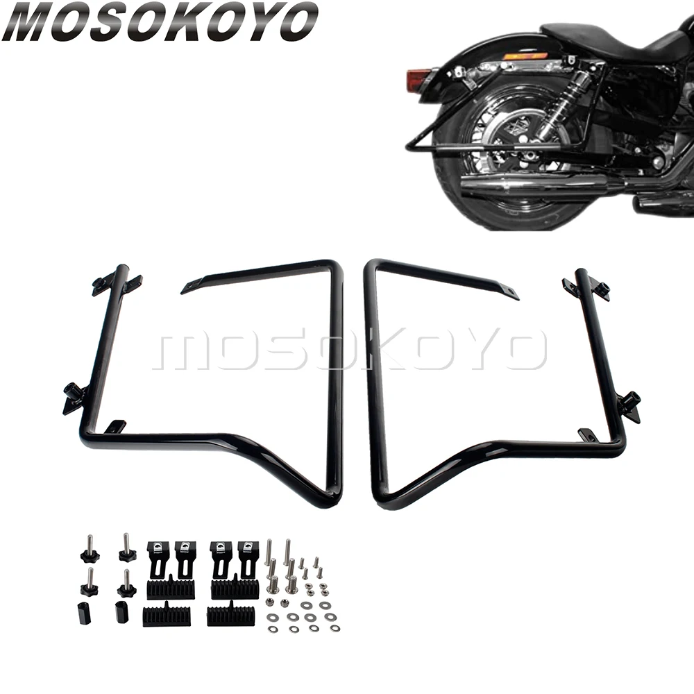 Motorcycle-Saddlebag-Guard-Rail-Bar-Holder-Mount-Bracket-W-Mounting ...