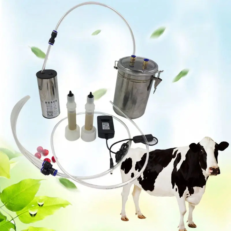 Cow Milking Cup Gentle – Stainless Steel & Silicone, Easy Hose ...
