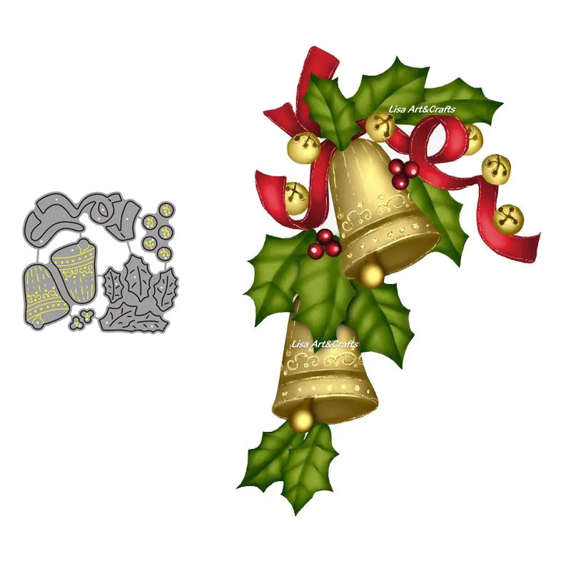 Christmas Bell Metal Cutting Dies New Stencils For Card Making Diy ...
