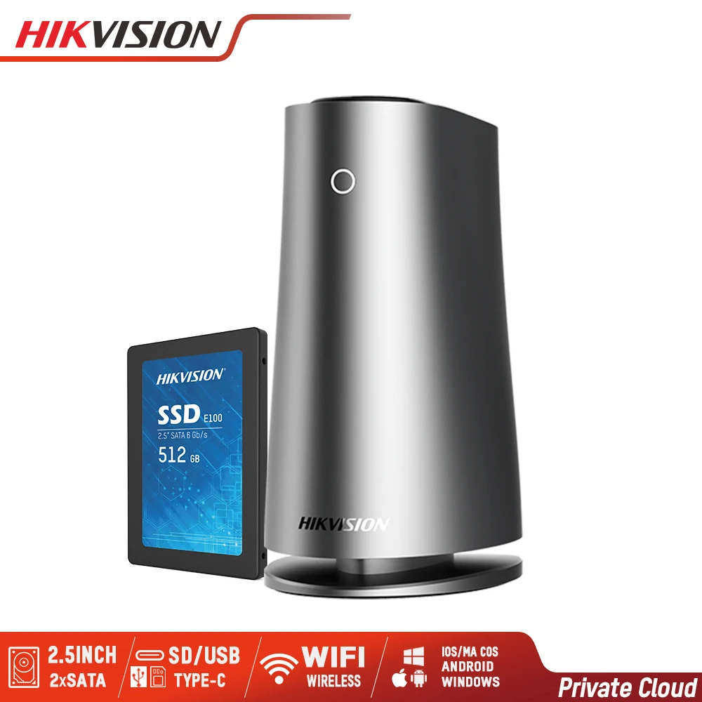 Hikvision Nas Private Cloud Sharing Server For Home/office Wifi Network ...