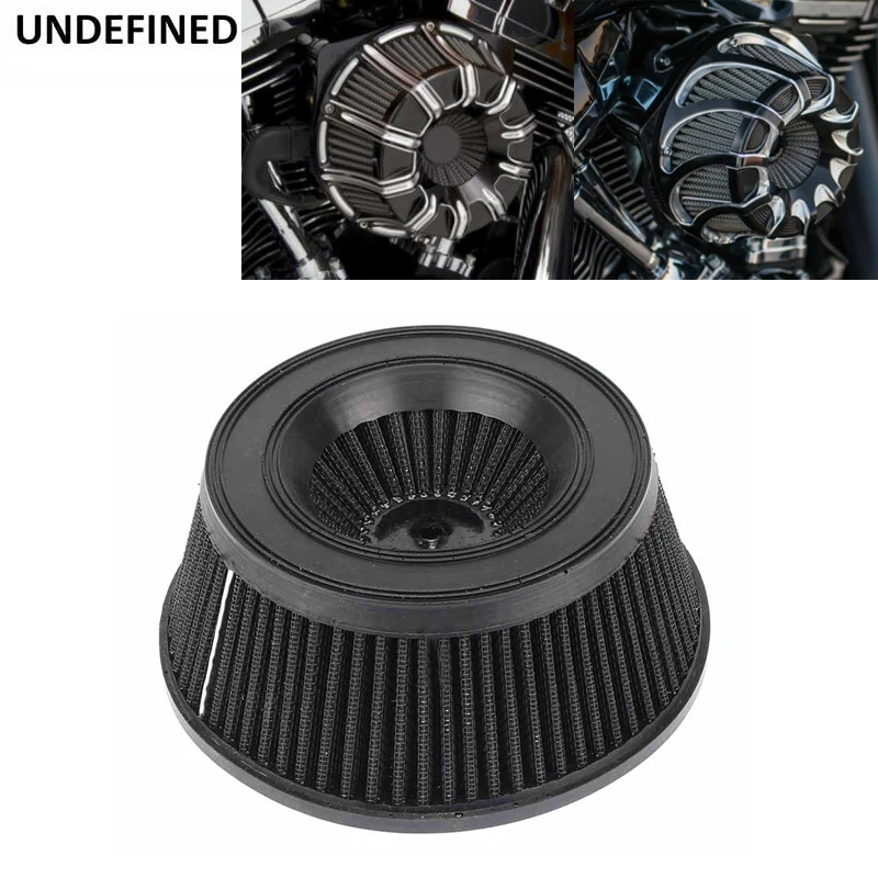 Motorcycle Air Filter Element Replacement Intake Cleaner Filter Black ...