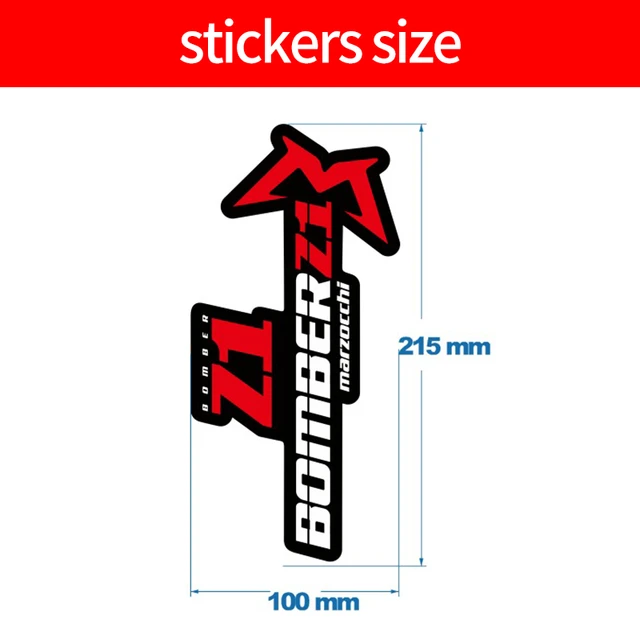 Marzocchi Bomber Z1 Freeride Stickers