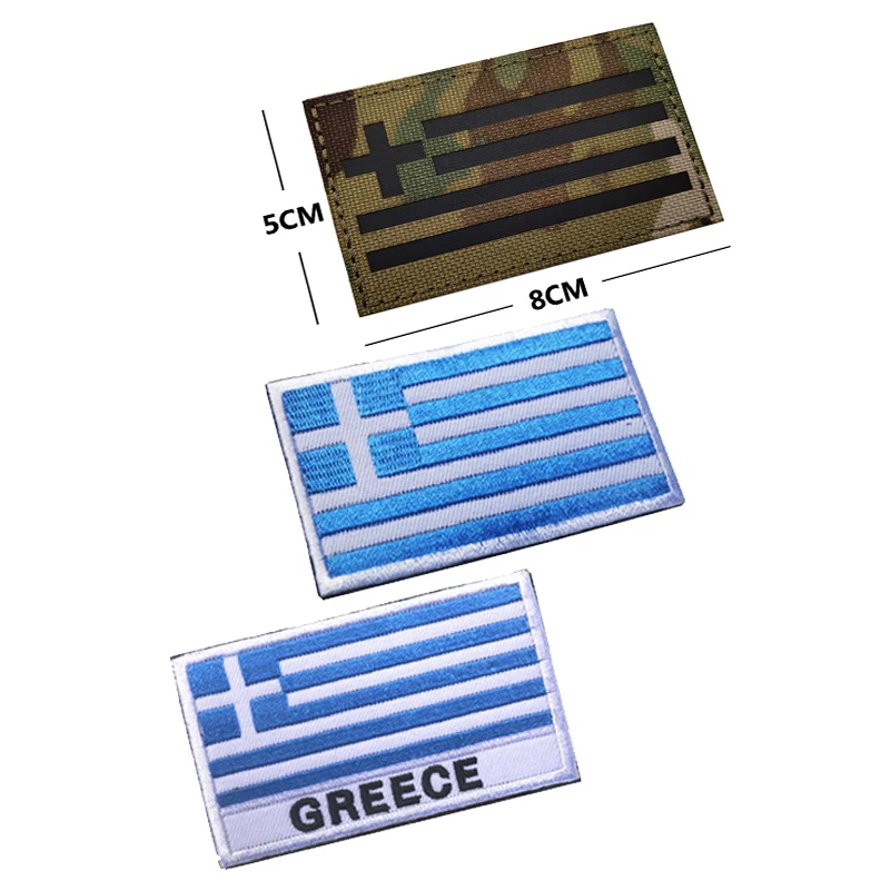 Greece Flag Embroidered Cloth Ir Embroidery Badge Military Tactical ...