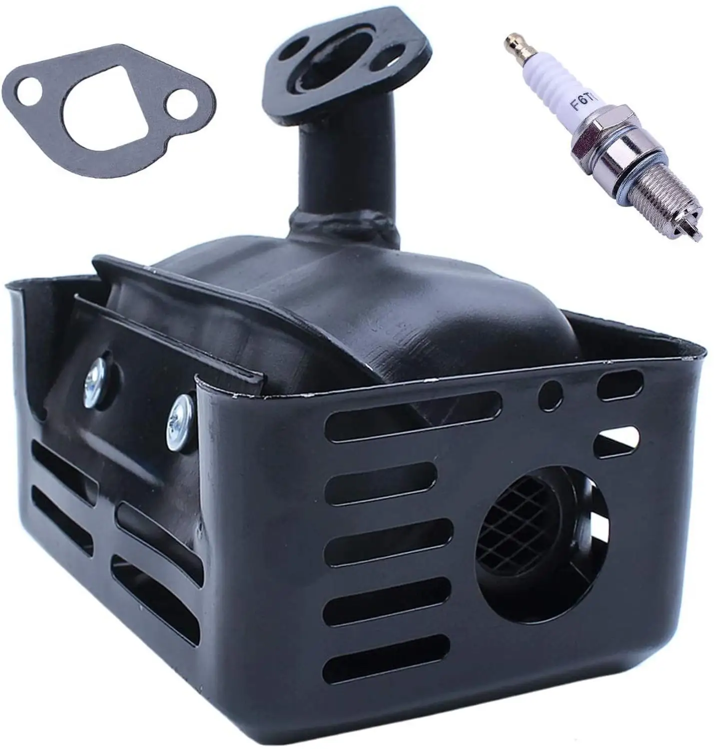 Muffler-Exhaust-Assembly-with-Exhaust-Pipe-for-Honda-GX160-GX200-5-5hp ...