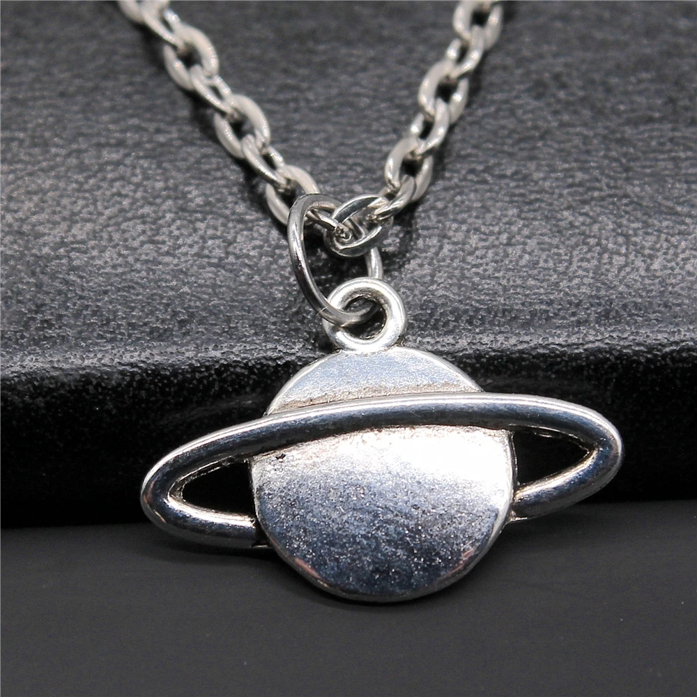 Planeta Saturno Colgante Collar Joyas Mujeres Moda Sistema Solar Collar ...