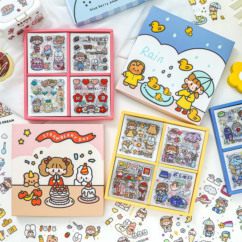 Korean Style Stickers Decoration Scrapbooking Paper Creative Stationary ...