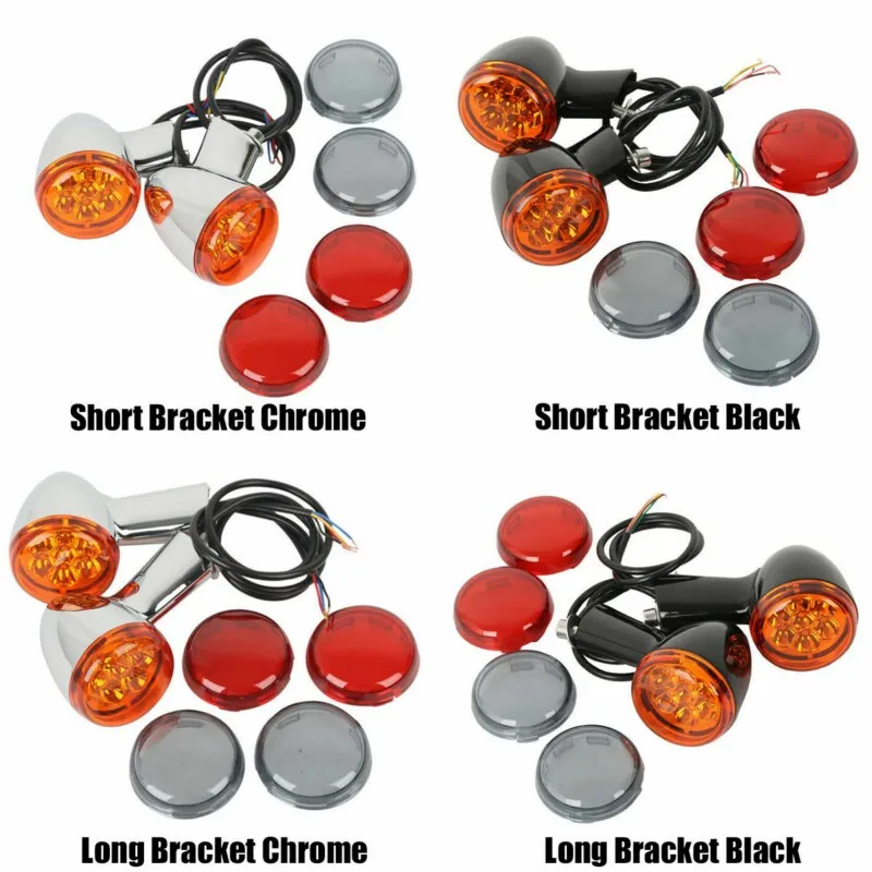 Motorcycle Rear LED Turn Signal Light Lamp Bracket For Harley XL 883 ...