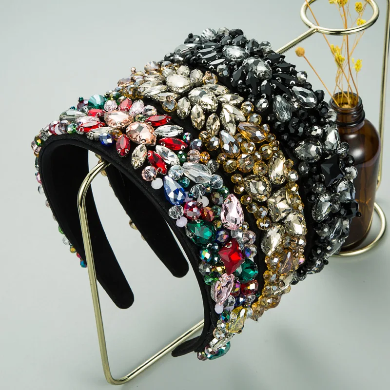 Diadema de cristal de lujo para mujer, bandanas de diamantes de ...