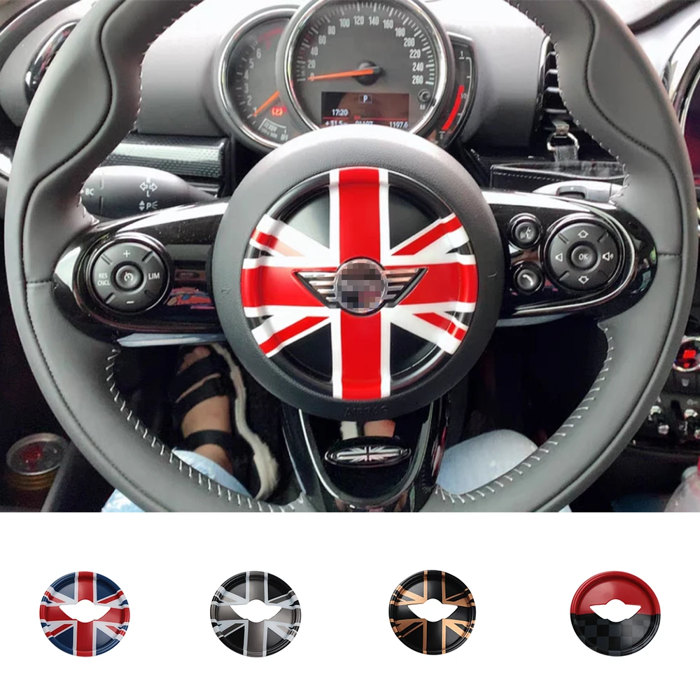 Car Steering Wheel Center Decorative Sticker Cover For Mini Cooper S ...