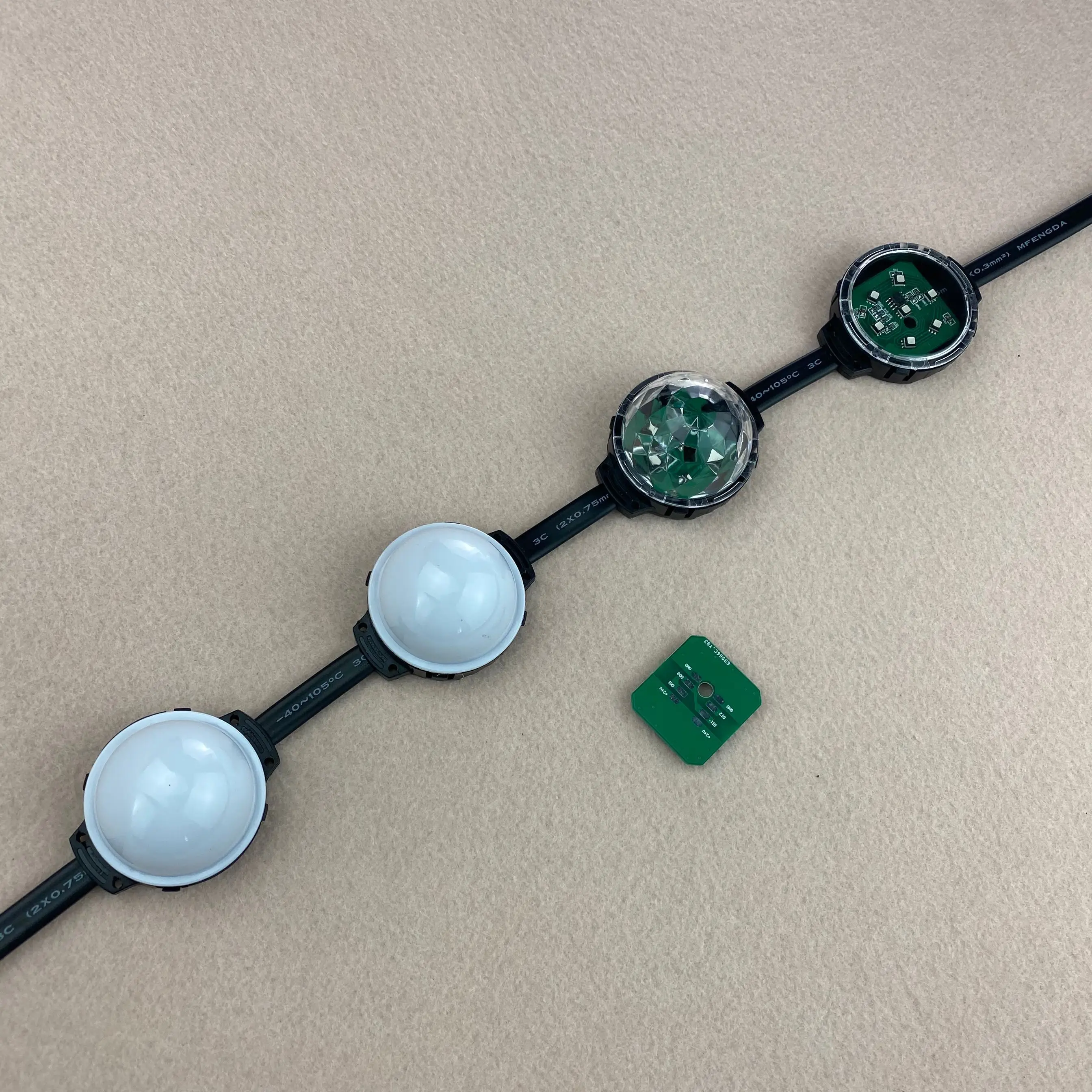 50mm-WS2811-DC24V-led-pixel-module-1-68W-7LEDs-inside-IP68-rated ...