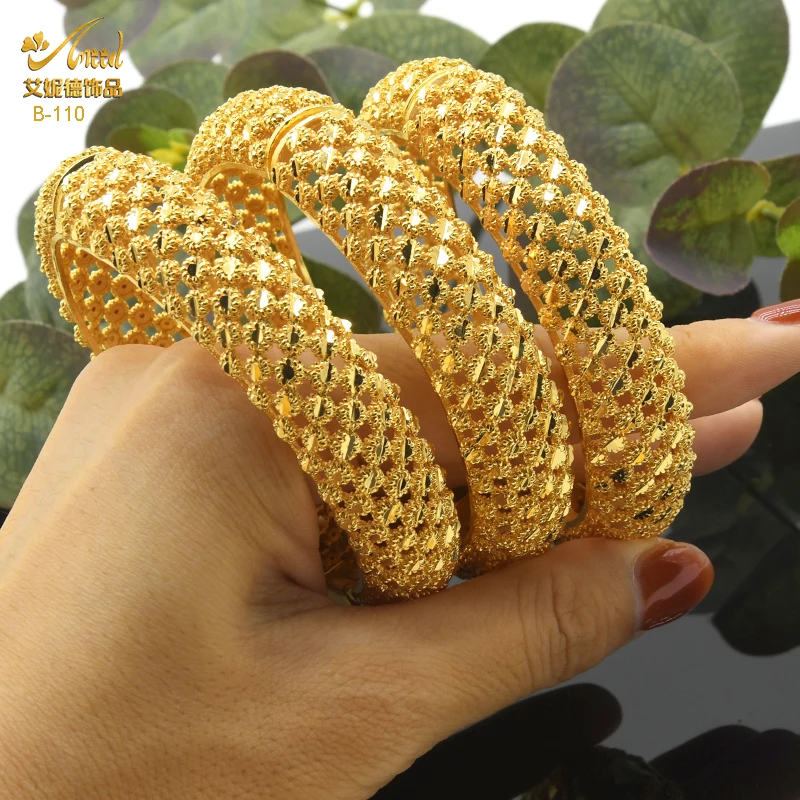 Indian Gold Bangles In Hand