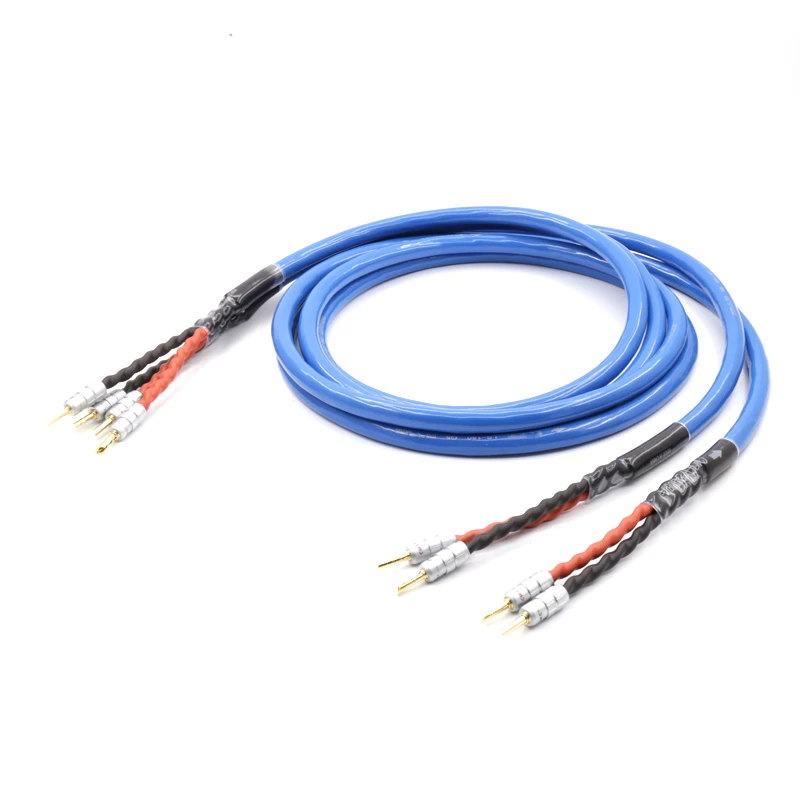 Pair Ls-180 Ofc Silver Plated Audio Speaker Cable Loud Speaker With Cmc ...