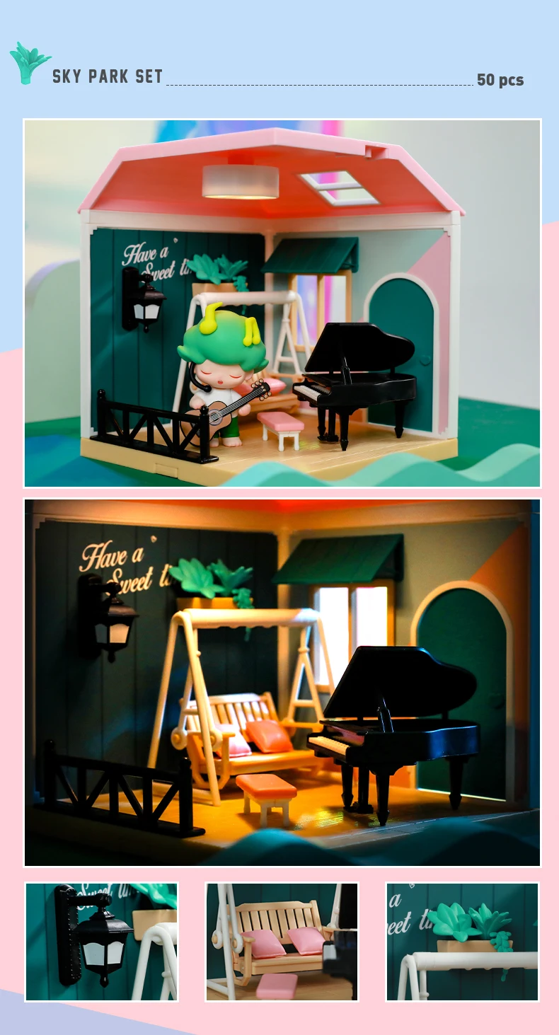 Pop Mart Sweet House-series 2 Assembly Toy Diy Leisure Time Assembly ...