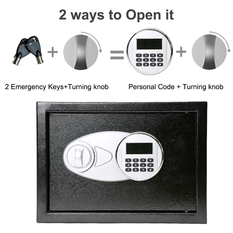 Security Safe Box 35X25X25CM Digital Depository Drop Cash Jewelry Home ...