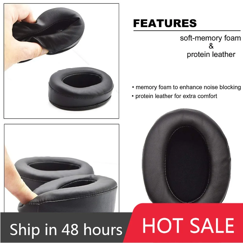 Replacement Angled Foam Ear Pads Cushions for Brainwavz HM5 For ATH ...