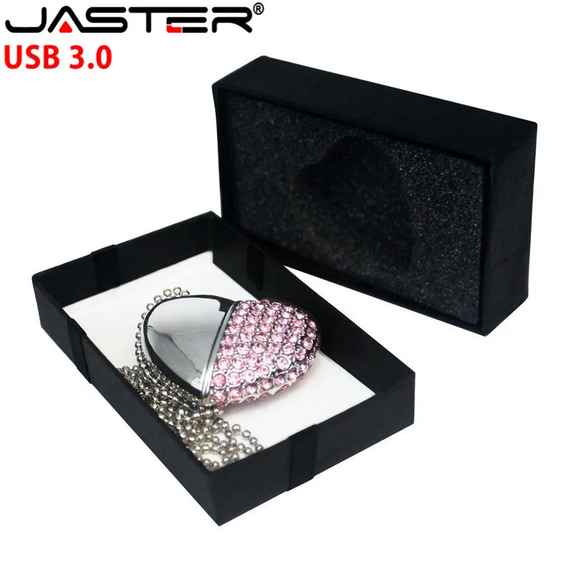 Usb Flash Drive Diamond Heart | Usb Flash Drive Crystal Logo | Crystal ...