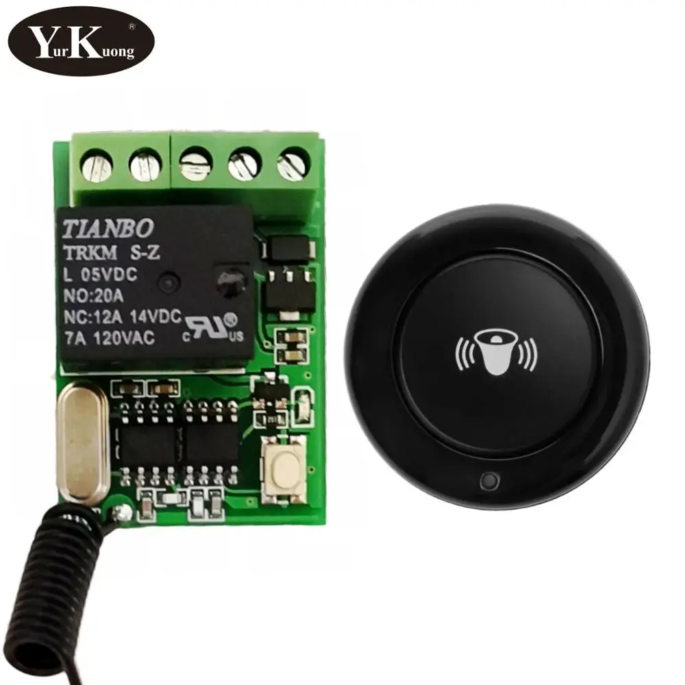 Door Bell Opener remote control switch 5V 6V 9V 12V Remote Control Push ...