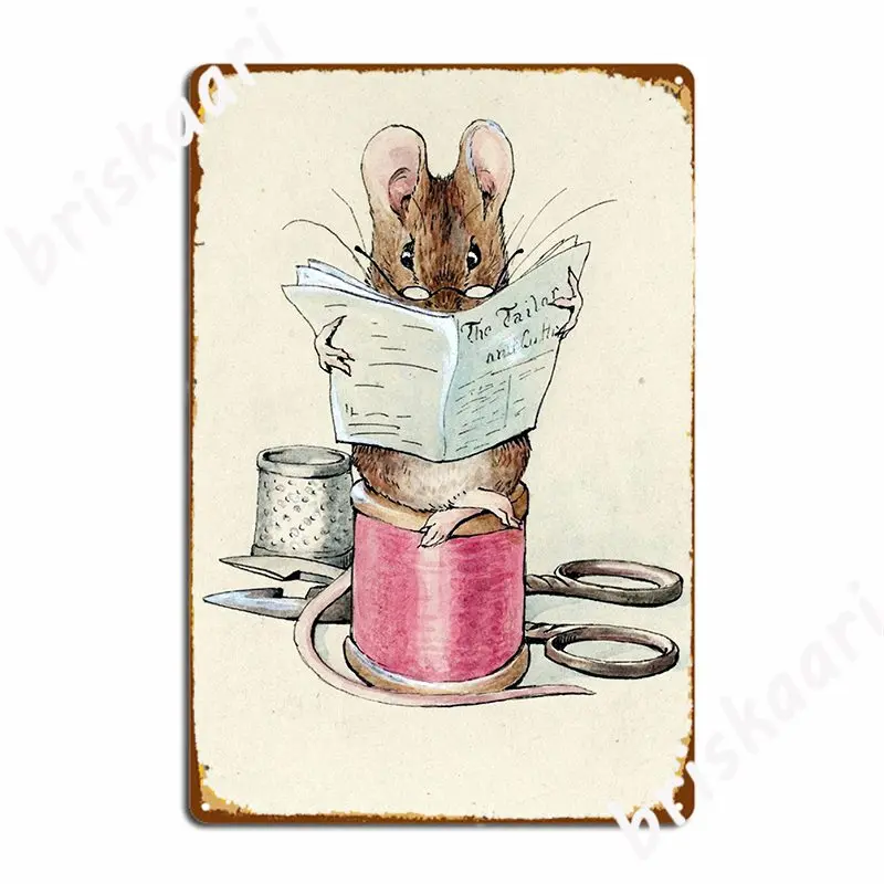 The-Tailor-Of-Gloucester-Frontispiece-Beatrix-Potter-Metal-Sign ...